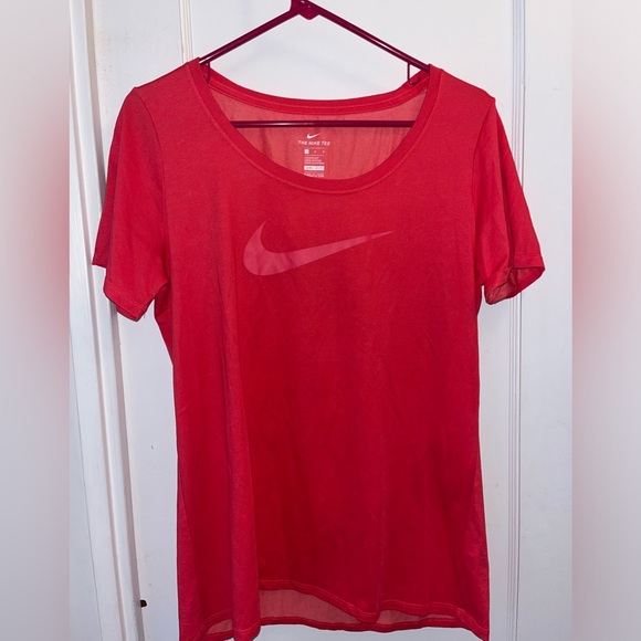 Nike | Tops | Red Nike Tshirt | Poshmark